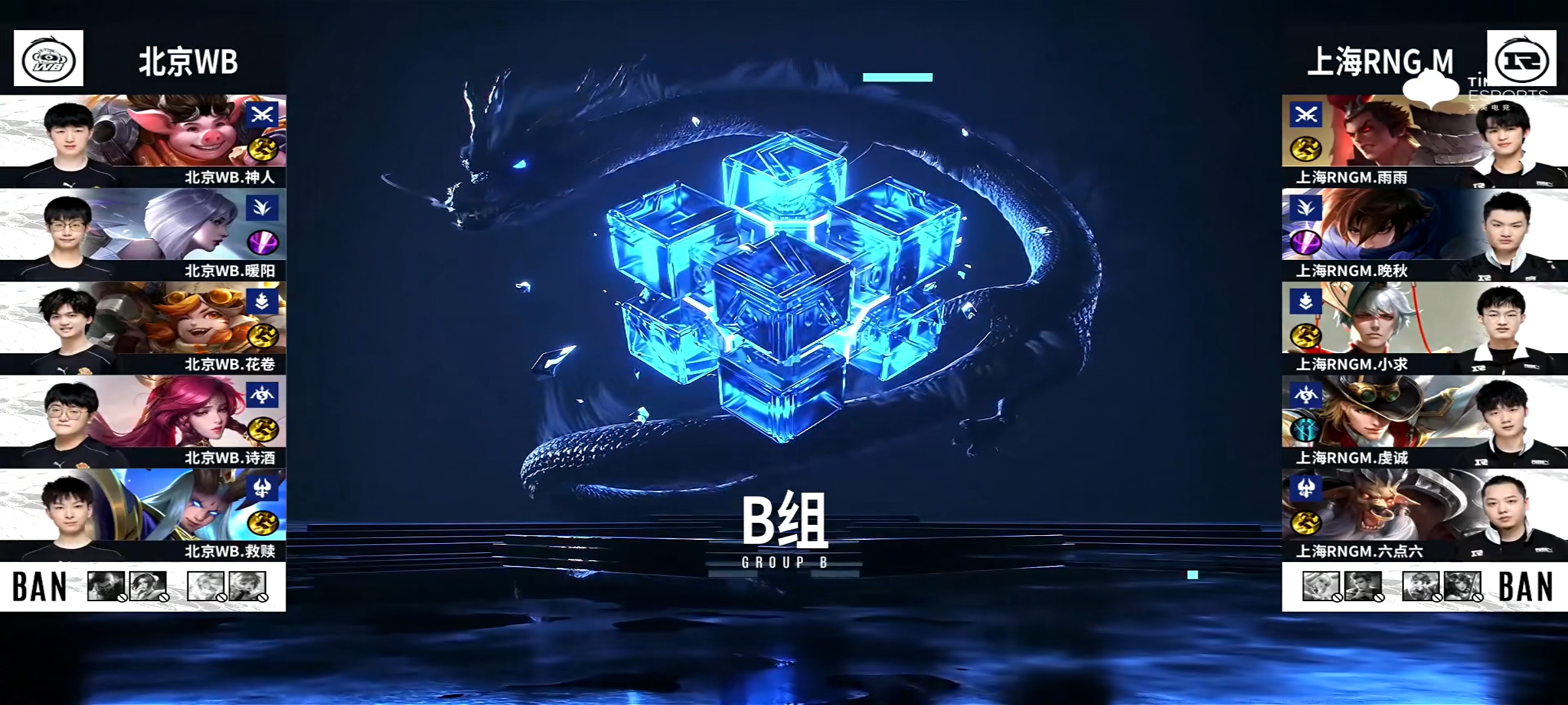 北京WB碾压上海RNG！上海RNG整局比赛一条龙未能拿到，完败
