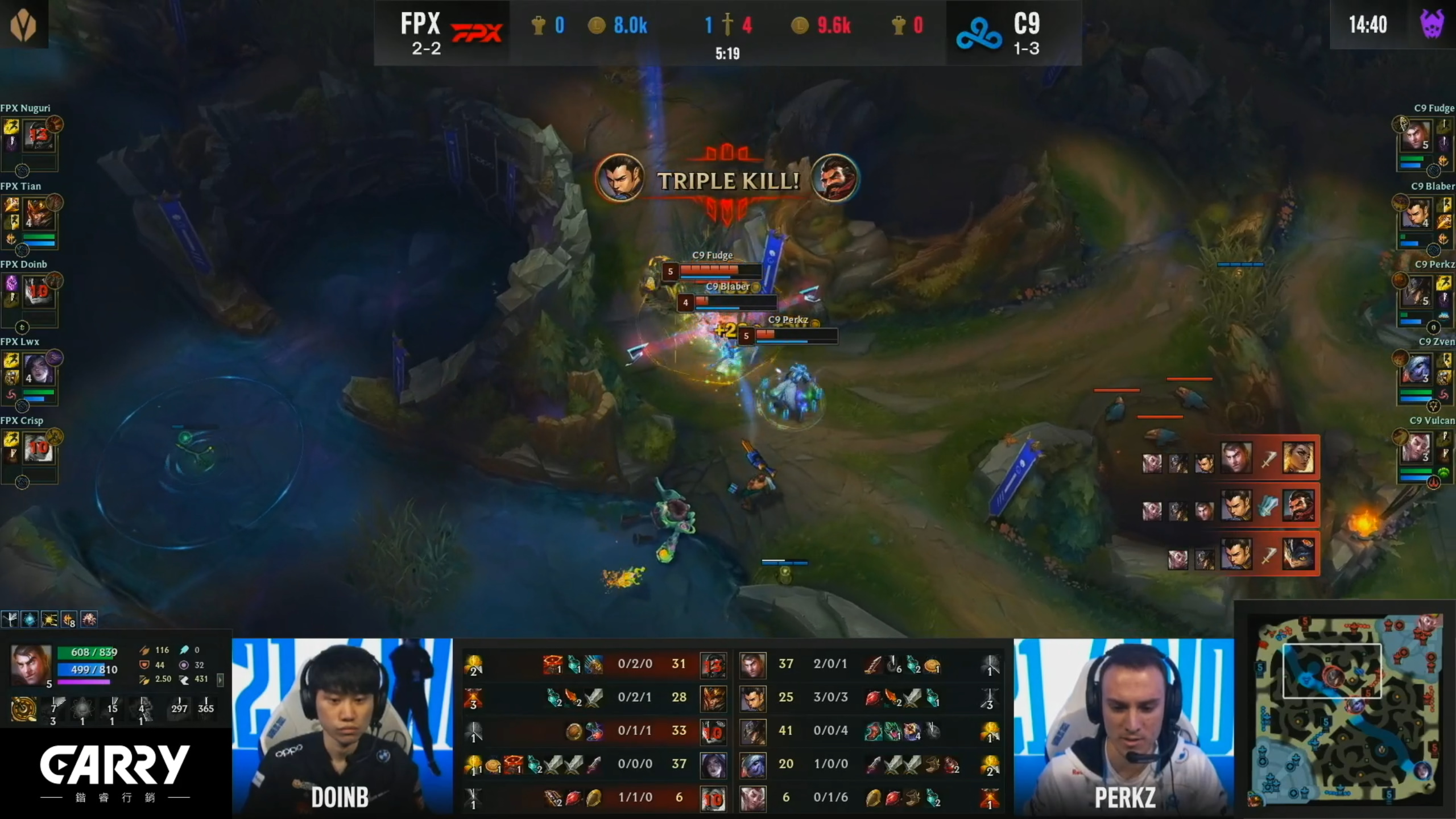 输给DK后再输C9，小天状态成谜，FPX小组出线还有希望吗？