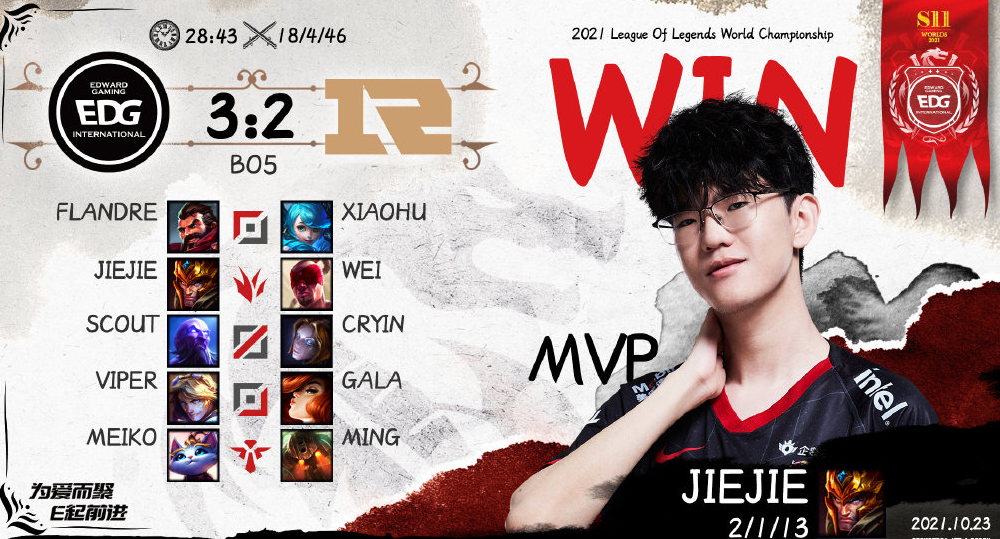 EDG突破队史晋级四强引热议！RNG赛后道歉wei主动揽锅，Scout喊话李哥Jiejie道出取胜原因