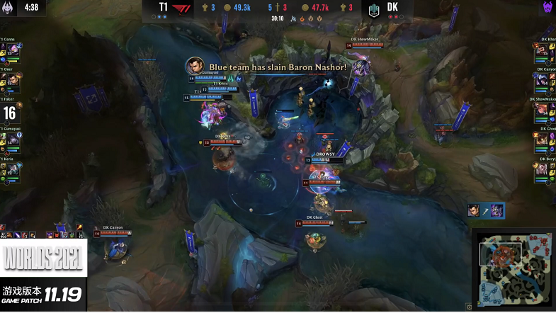 S11：新王加冕，DK3-2淘汰T1，Faker落寞身影让人心疼