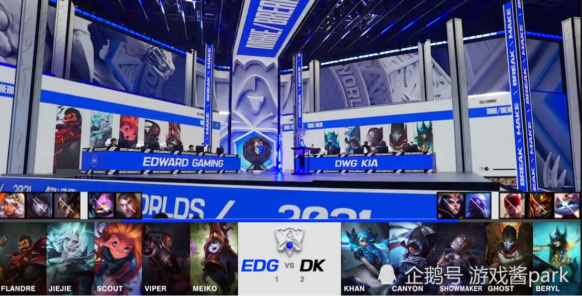 英雄联盟S11全球总决赛：EDG2：2战平DK，来到bo5决胜局PK！
