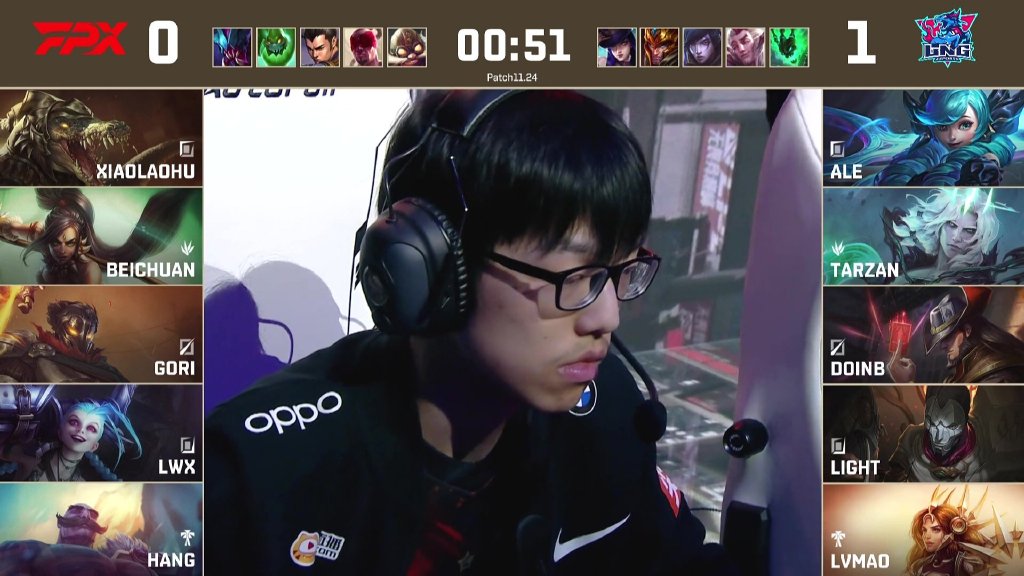 FPX 3-1 LNG：翔掌门手刃“泼猴”，Doinb不敌旧主