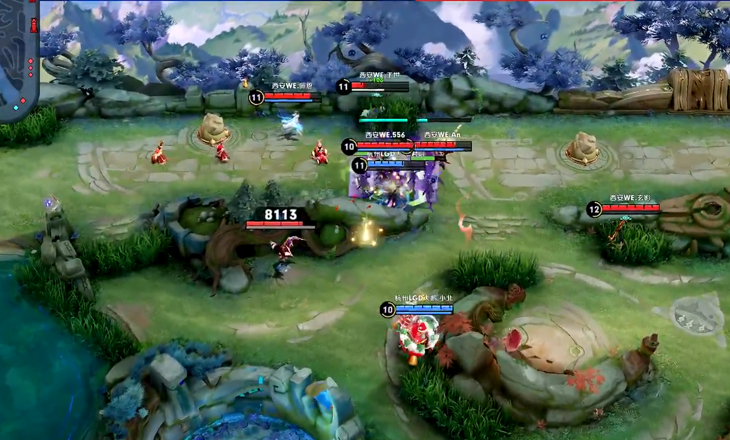 A组老对手再相遇，LGD3：1战胜WE，君诏的蒙恬能扛能打