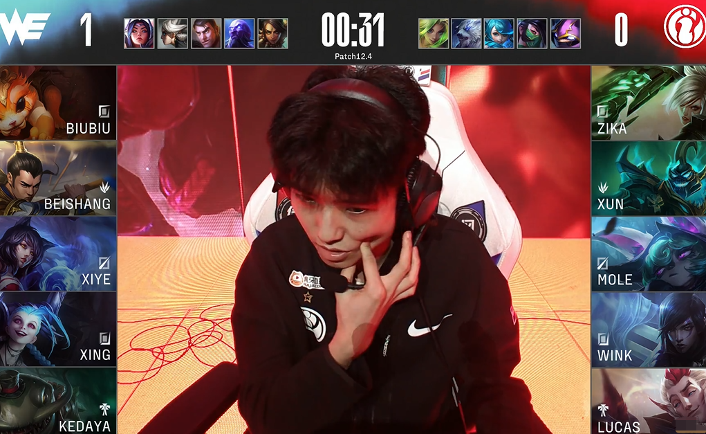 Xiye阿狸表现低迷，WE赛点局惜败IG，Wink扬眉吐气
