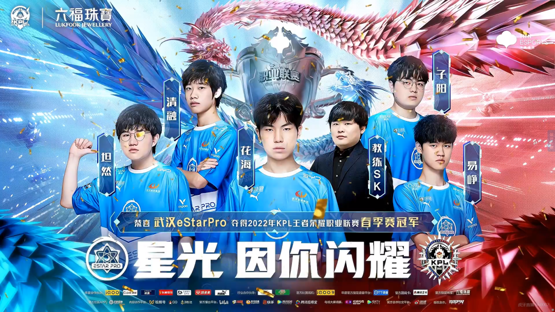 eStar零封狼队夺冠，100人可得吕布FMVP皮肤，武汉eStarPro位居2022王者世冠积分榜第一！