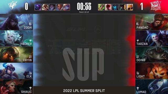 LPL夏季赛：Doinb拿到第八个MVP！LNG轻取UP结束连败
