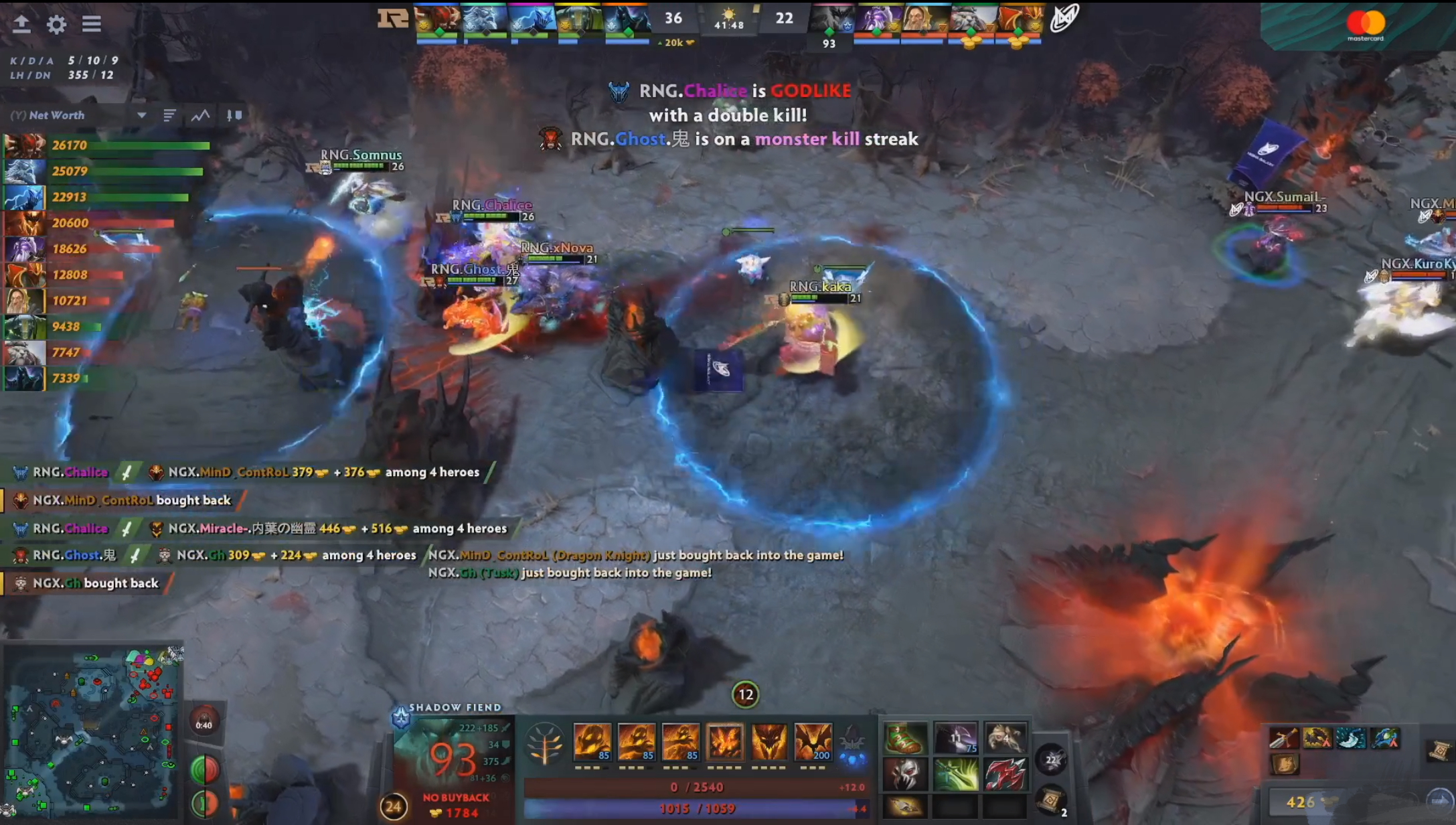 Dota2-利雅得大师赛：握手言和，RNG战平Nigma，Chalice化身赵云