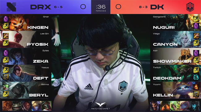 Deft“黑科技”亚索血克老鼠 DRX全盘压制2-1双杀DK