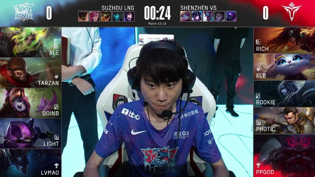 Rookie复刻RNG中单，首战被Doinb击败！对线优，但团战打不过