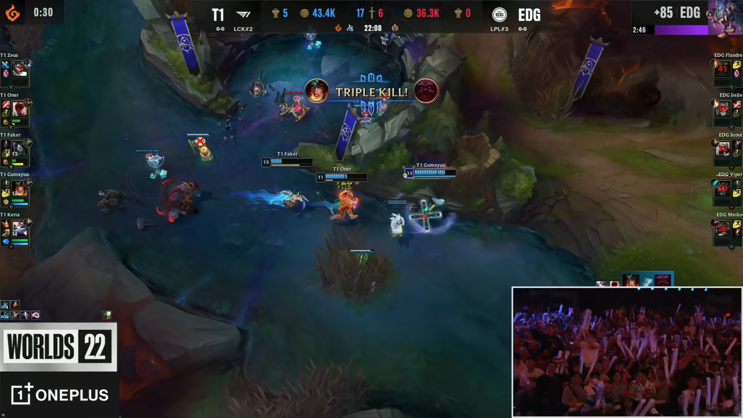 就你叫卫冕冠军啊？T1横扫EDG拿下开门红，Zeus对位砍翻圣枪哥