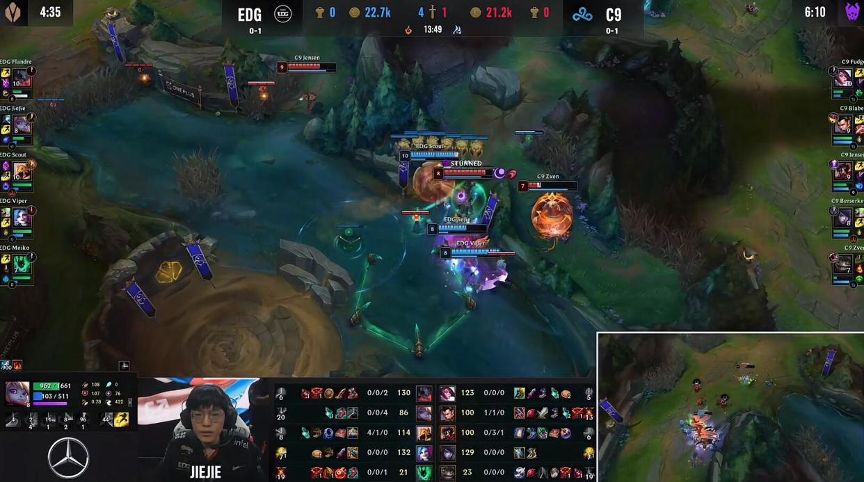 S12全球总决赛：Meiko锤石无解神钩圣枪哥论剑完胜 EDG轻取C9