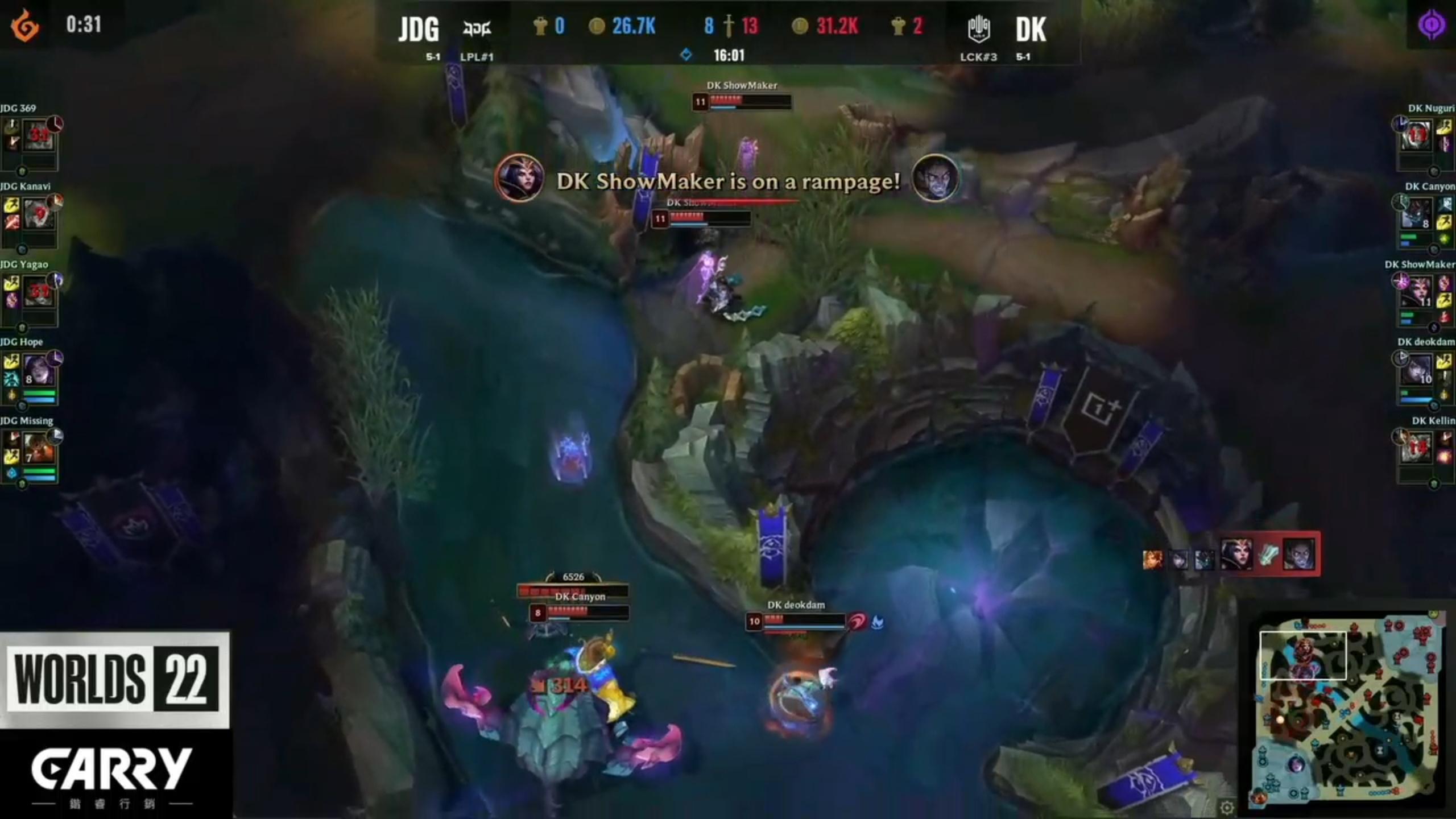 犹如天上降魔主！369无解剑魔砍翻DK，JDG小组第一晋级八强