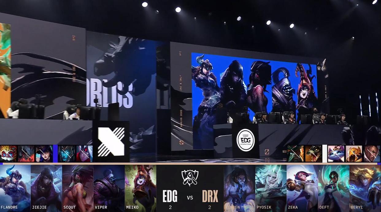 S12八强战：Zeka四度单吃Scout DRX让2追3淘汰EDG！