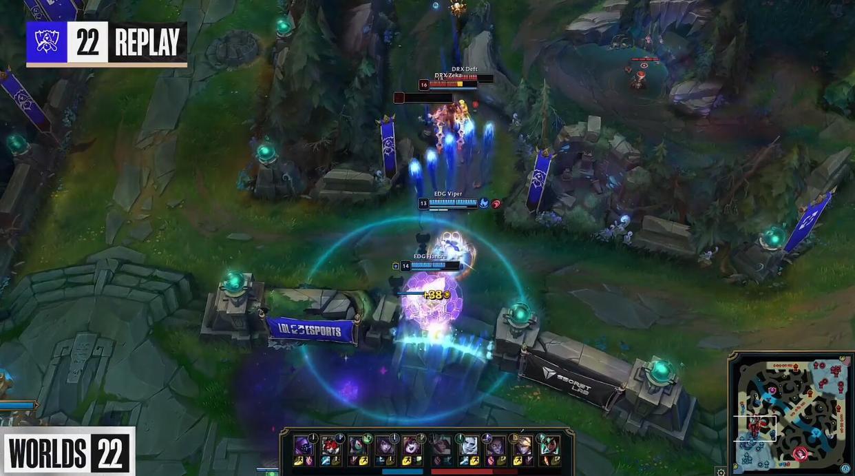 S12八强战：Zeka四度单吃Scout DRX让2追3淘汰EDG！