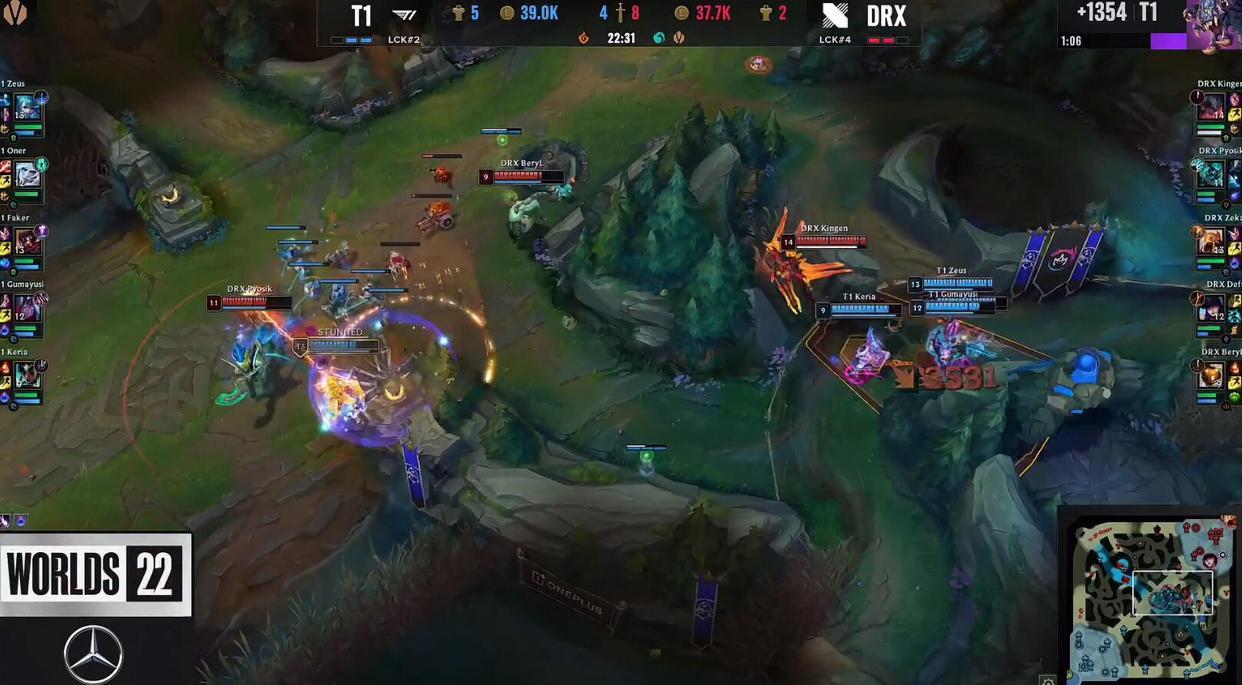 S12全球总决赛：DRX粉碎蓝色方全胜纪录！逆势击败T1书写黑马传奇