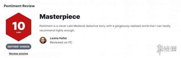 黑曜石中世纪侦探游戏《Pentiment》获IGN满分评价！