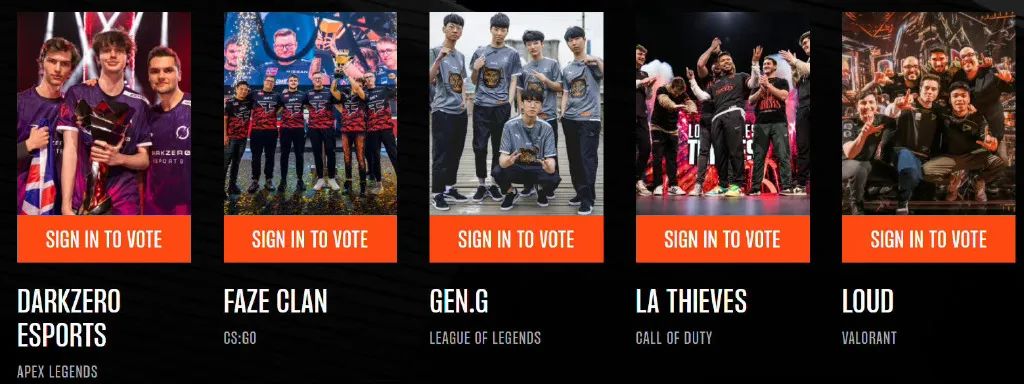 2022TGA公布提名名单：Faker、Chovy提名年度最佳选；涵艺：Prince、Lehends已经和RA达成了口头协议