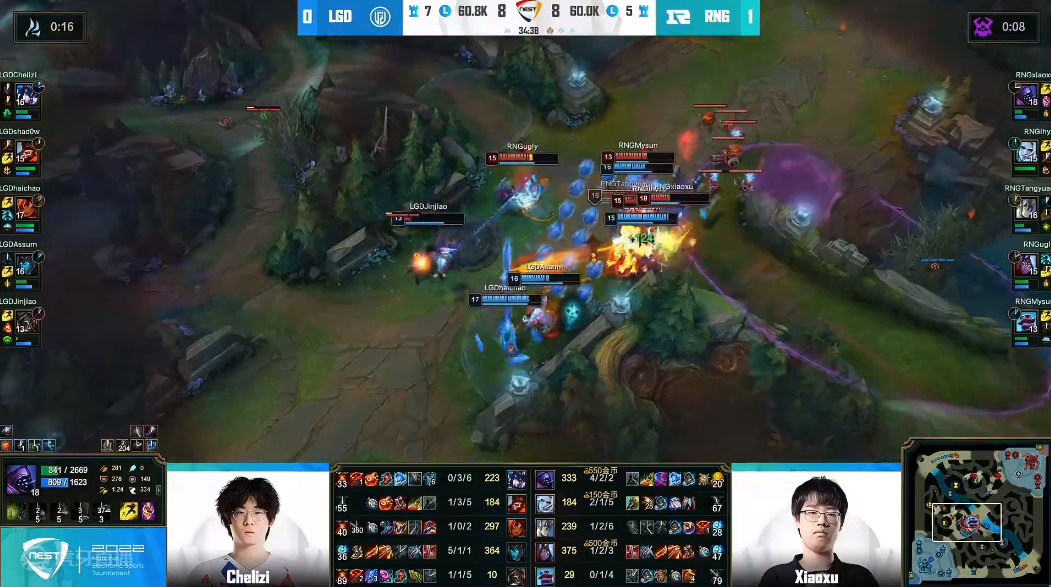 NEST大赛RNG犯病决策传染二队，汤圆加里奥原地罚站堪比小虎