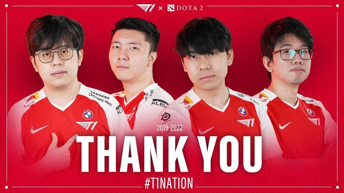 【DOTA2】T1官宣解散阵容，双冠王ana、Topson离队