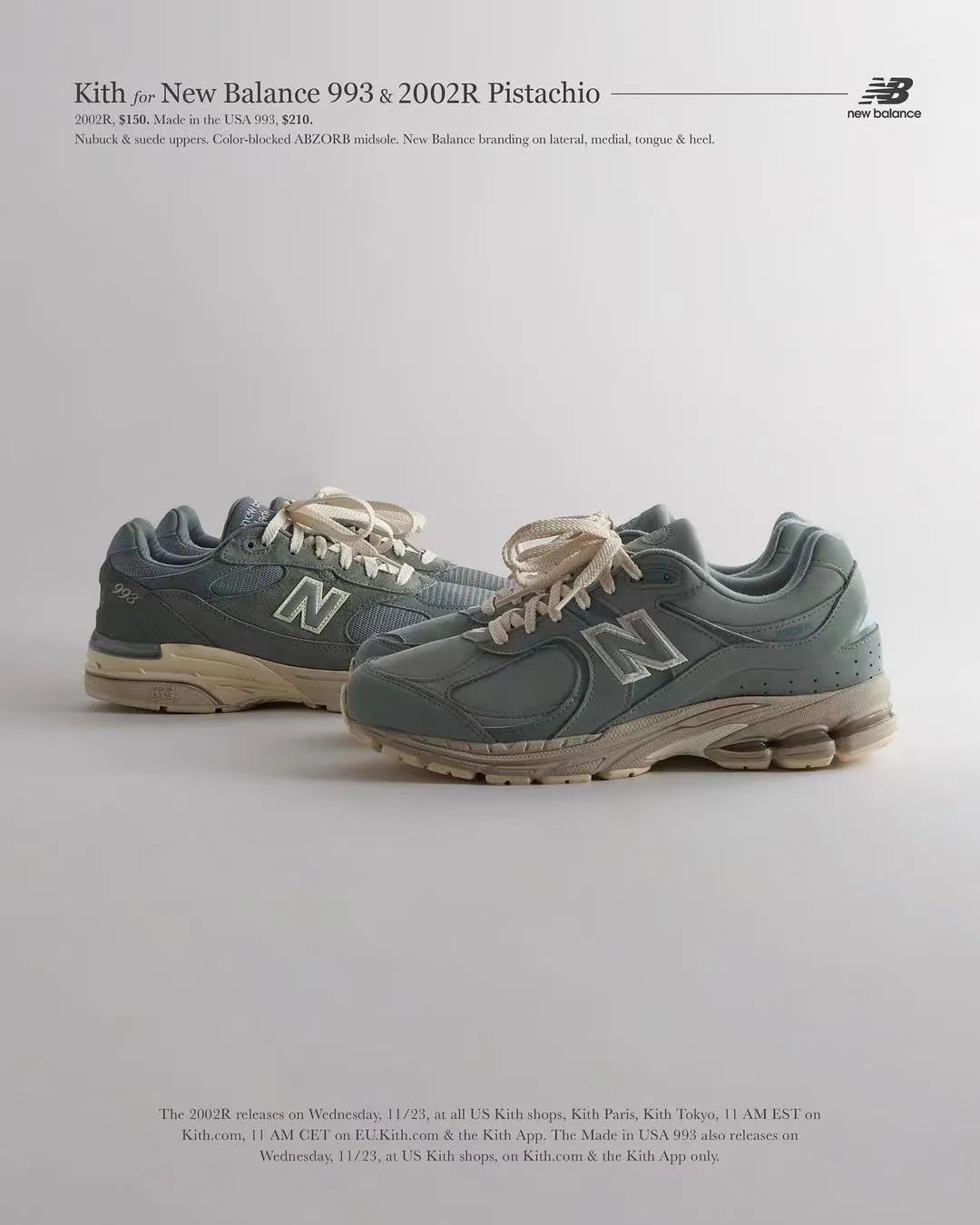 KITH x NB提前发售！浅草绿系列明日登场