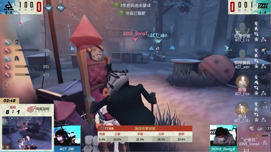 第五人格2022IVL秋季赛常规赛W7D2第三场 DOU5 vs ACT