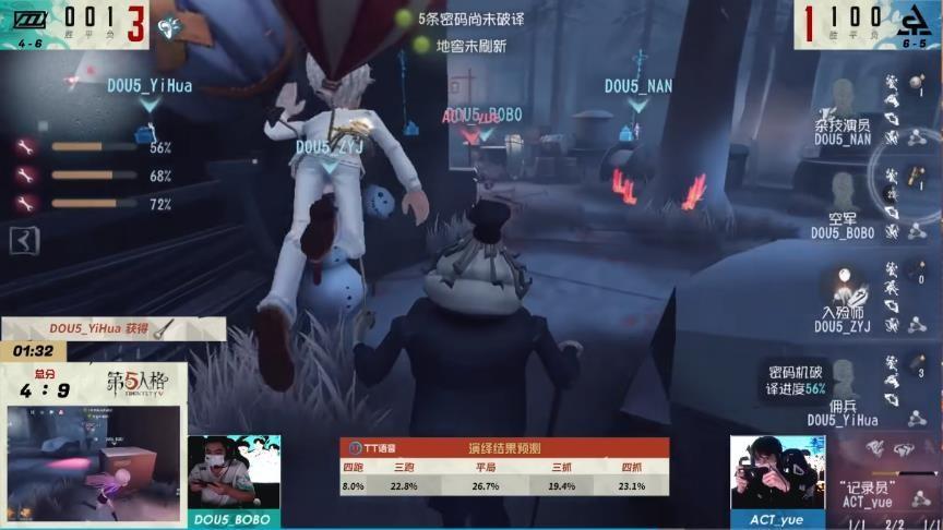 第五人格2022IVL秋季赛常规赛W7D2第三场 DOU5 vs ACT