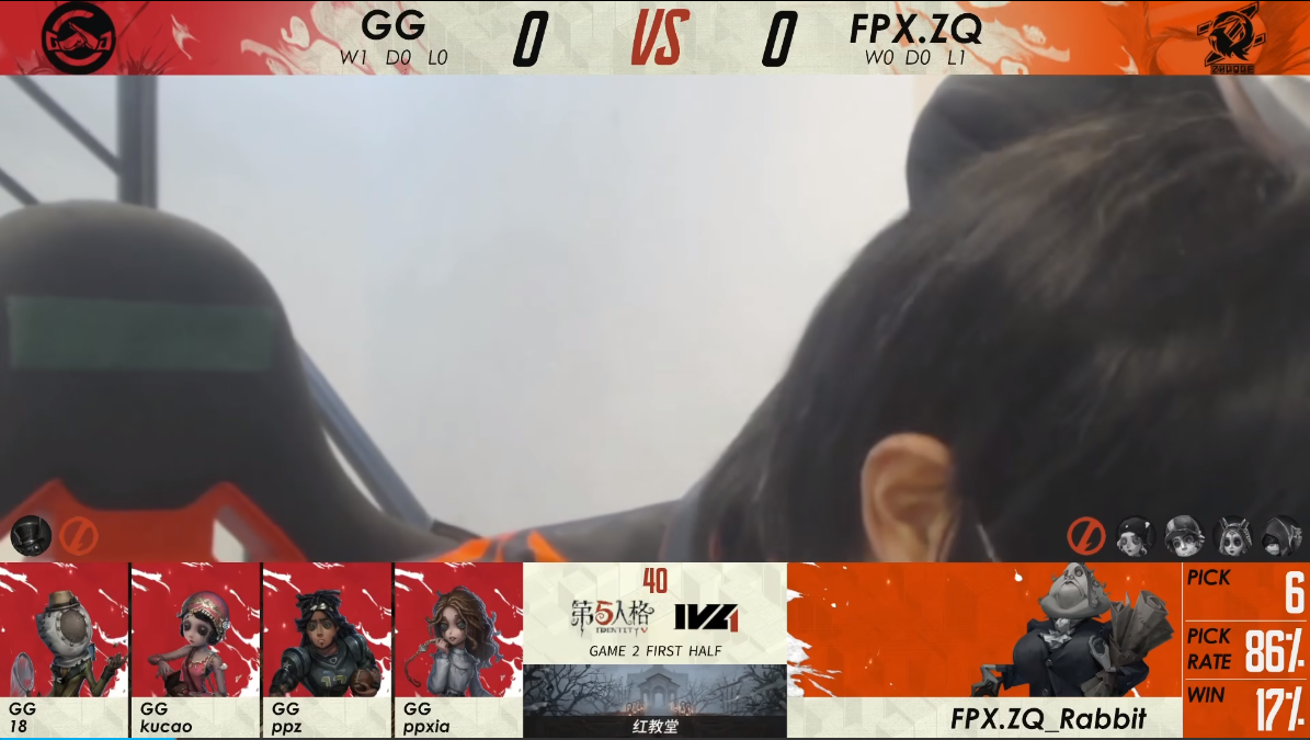 第五人格2022IVL秋季赛常规赛W8D3第三场 成都GG vs FPX.ZQ第二局 成都GG战队获得最终胜利