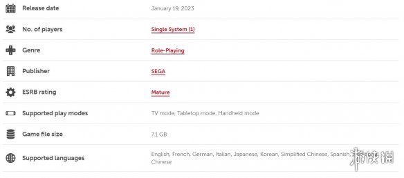 和预期一样很大！NS《女神异闻录3P/4G》版容量曝光