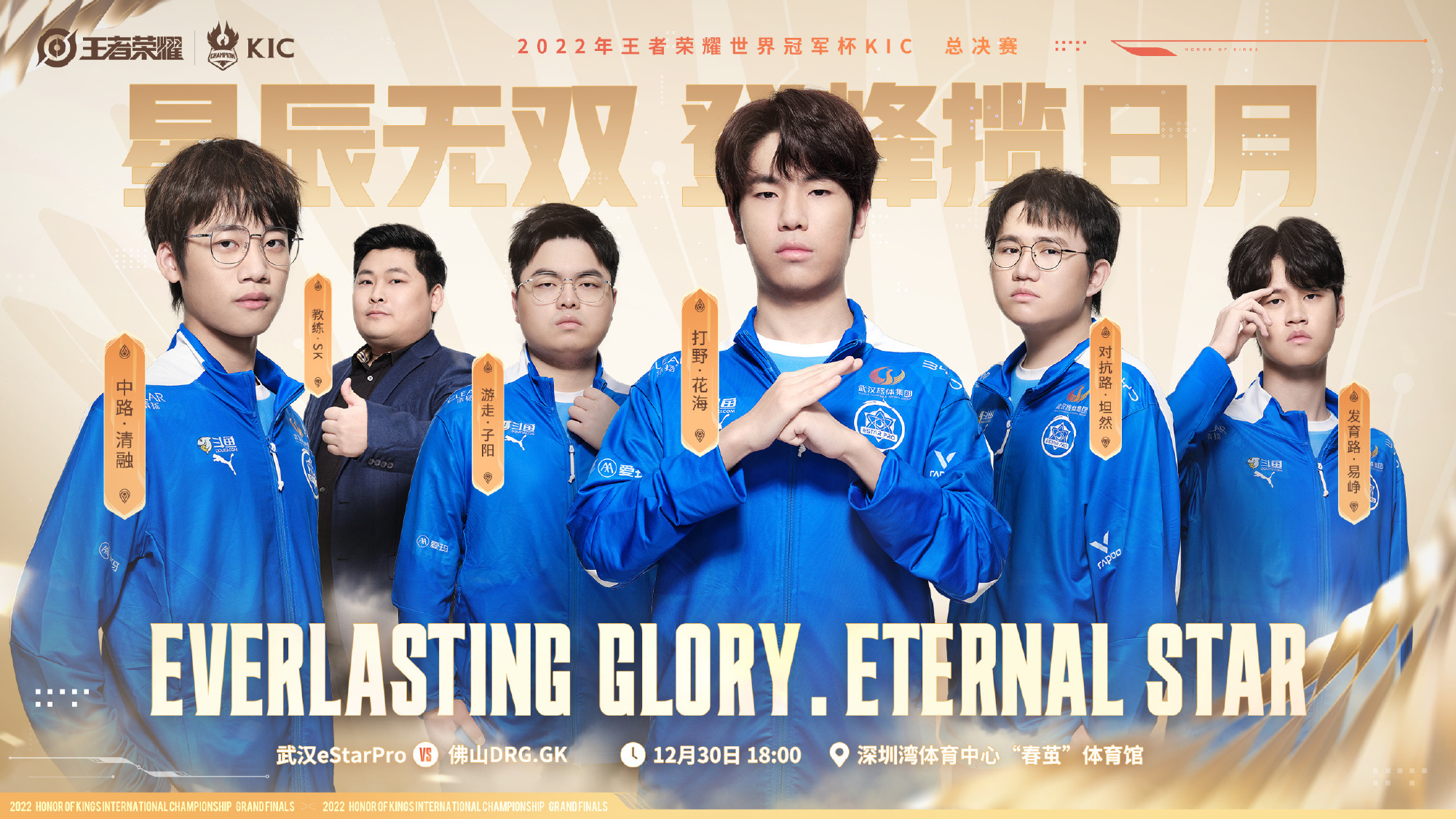 王者荣耀世冠eStar加冕，成为首支八冠战队