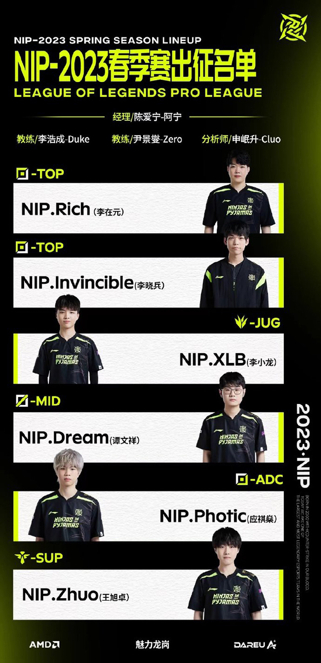 V5战队正式官宣更名为NIP，“小秀神”挑起中单大梁