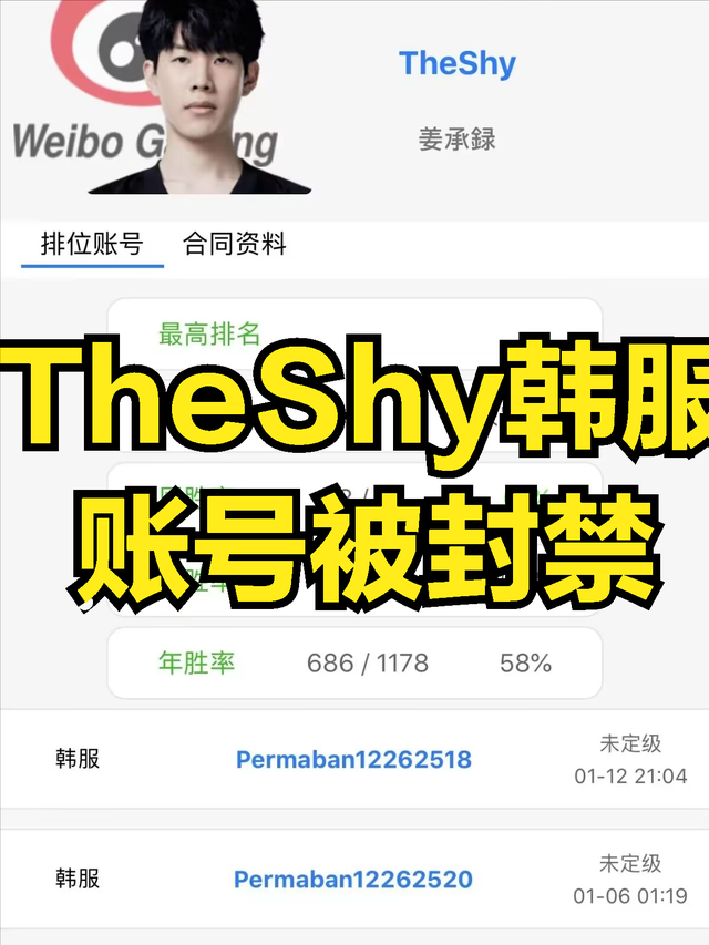 THESHY韩服账号被封禁后，LPL知名选手公开吐槽LCK官方：格局太小