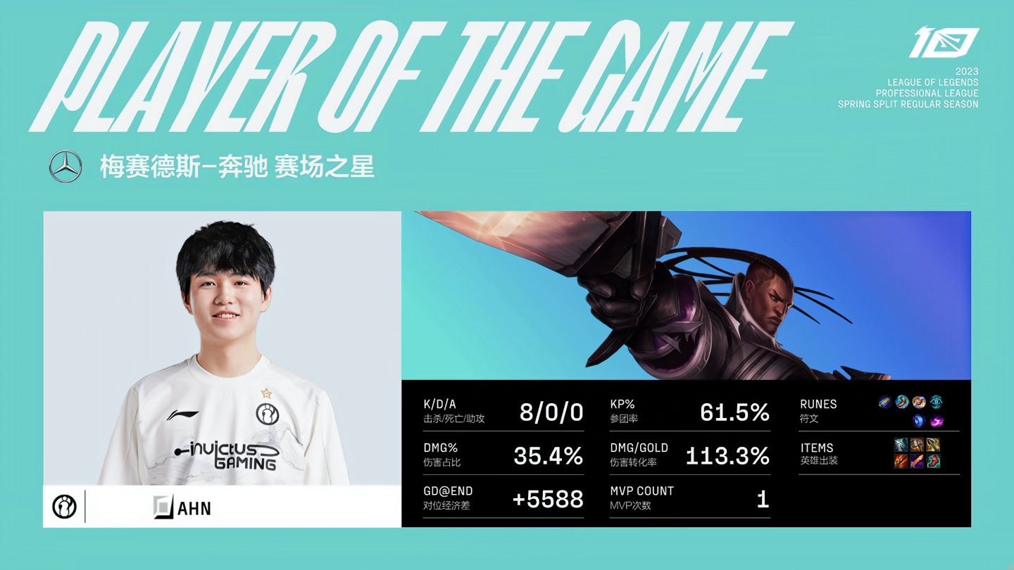 《英雄联盟》春季赛今日赛果：iG 2：0 战胜 RNG，LNG 战胜TT战队