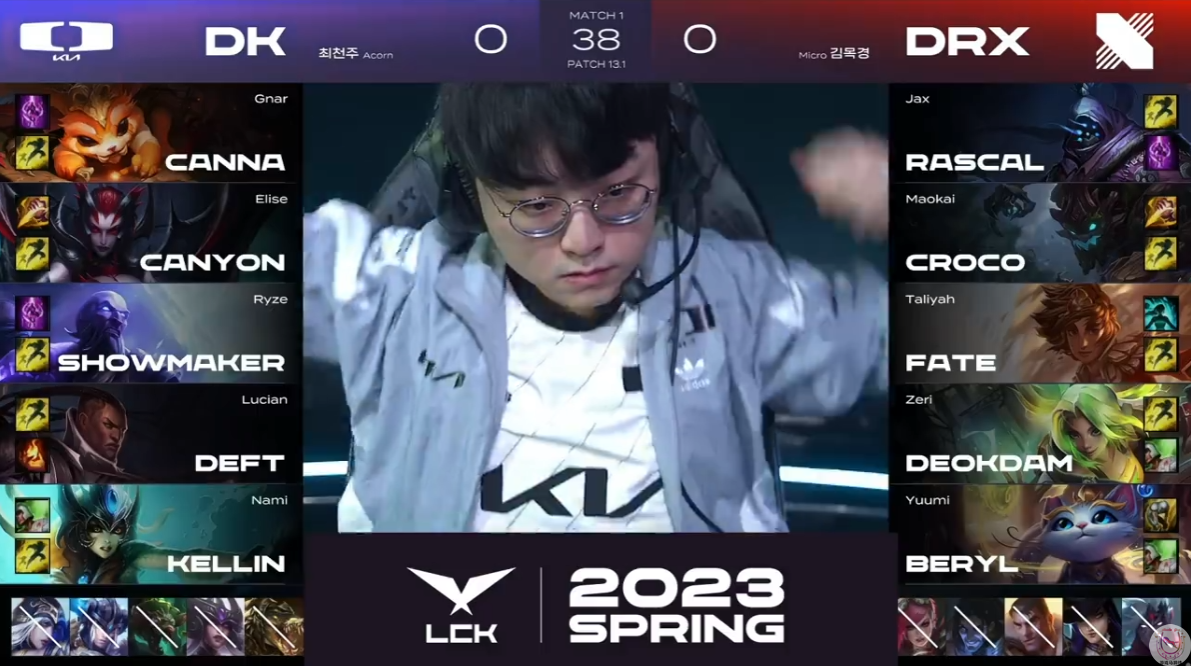 LCK揭幕战DK碾压DRX！Deft对位9杀0死超神暴打deokdam