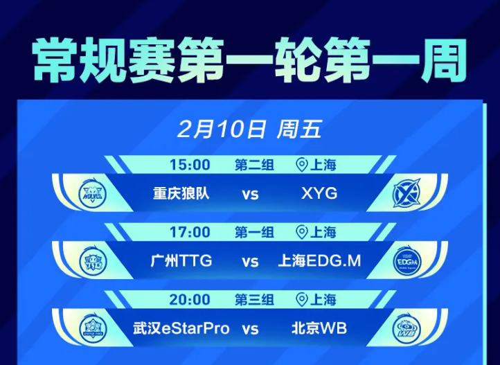 狼队与XYG大PK，TTG与EDGM死磕，estar打WB巅峰对决！