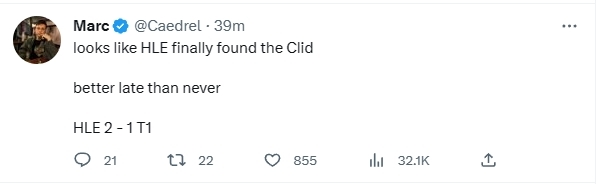 外网热议HLE击败T1：终于找到Clid的说明书了