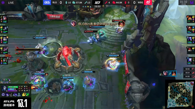 BLG 2-1 WBG Xun千珏天胡开局横行野区