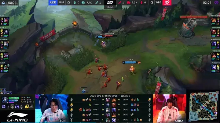 LPL春季赛BLG2：1击败WBG，XUN拿下双MVP