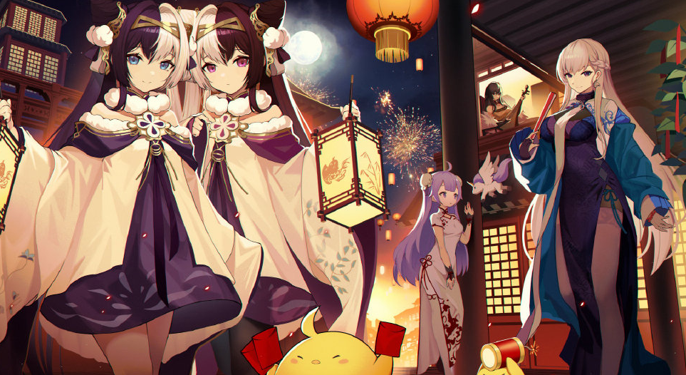 碧蓝航线23年元宵节贺图 发放1200石油 官方欠SSR光辉一款l2d皮肤