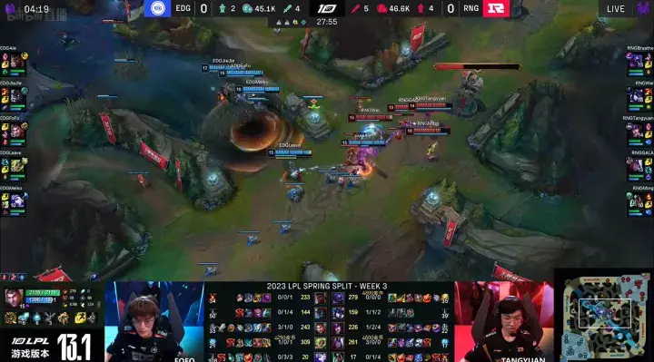 LPL春季赛EDG2：0击败RNG，JieJie拿下双MVP