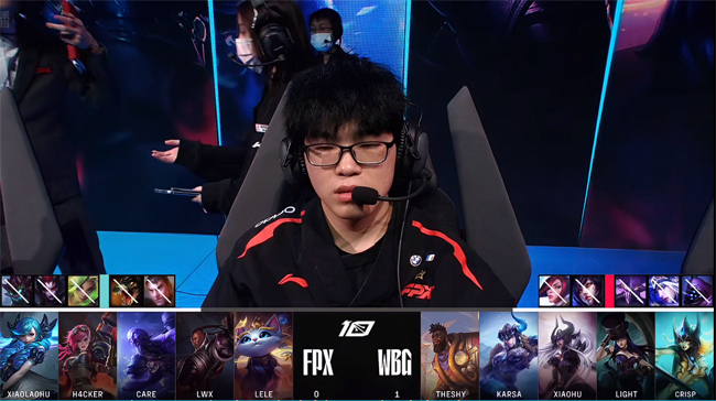 WBG 2-0 FPX TheShy奎桑提两度对位单杀格温