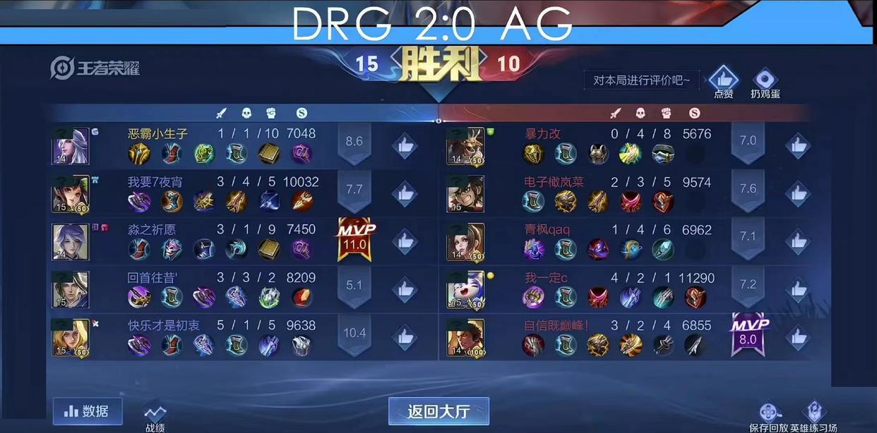 雷霆杯：AG1-3遭DRG完虐，一诺、未央双双低迷，长生被吹过头了！