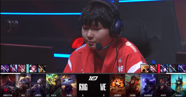 RNG 2-1 WE GALA女警一打四劝退WE力挽狂澜