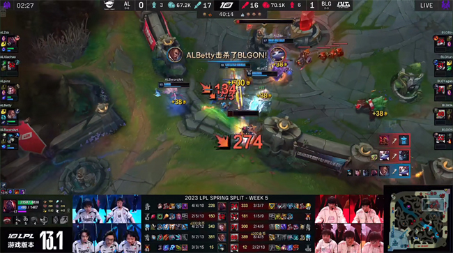 BLG 2-1 AL Elk泽丽带猫二打四扭转乾坤