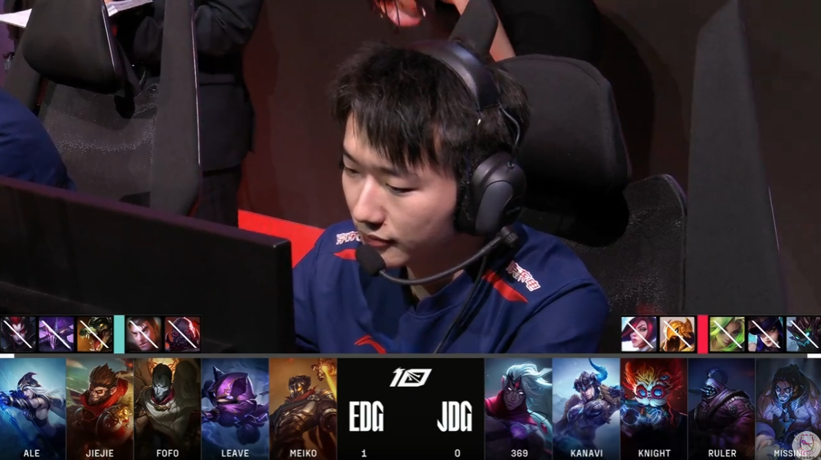 打野差距！JieJie两局完爆Kanavi助EDG横扫JDG