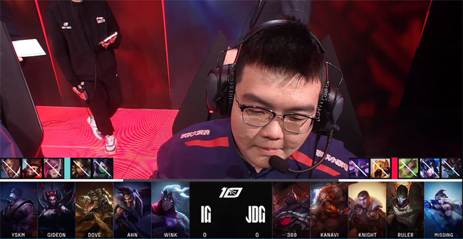 JDG 2-0 iG 369“教学局”赛恩峡谷狂飙撞翻后排