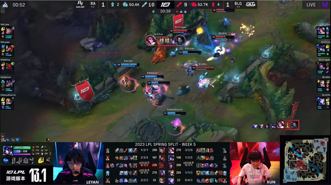 BLG 2-1 RA Yagao杰斯精准poke“蒸发”后排