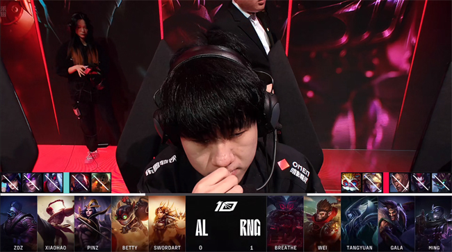 AL 2-1 RNG 轮换中单痛失好局RNG四连胜被终结