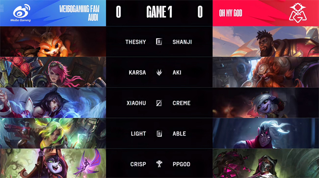 WBG 2-0 OMG Light泽丽单场比赛豪取四杀与五杀