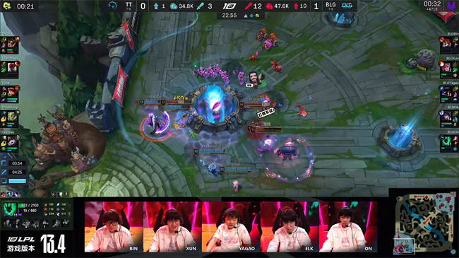 BLG 2-0 TT ON锤石夺命连环勾锁定胜局