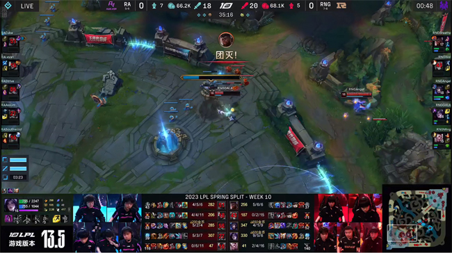 RNG 2-1 RA Angel阿狸致命断回城力挽狂澜